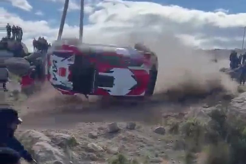 Rally car fan dies during horror crash as car rolls into crowd of ...