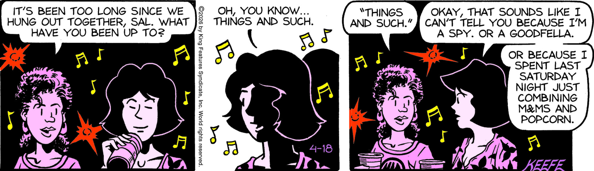 Sally Forth by Francesco Marciuliano; drawn by Jim Keefe