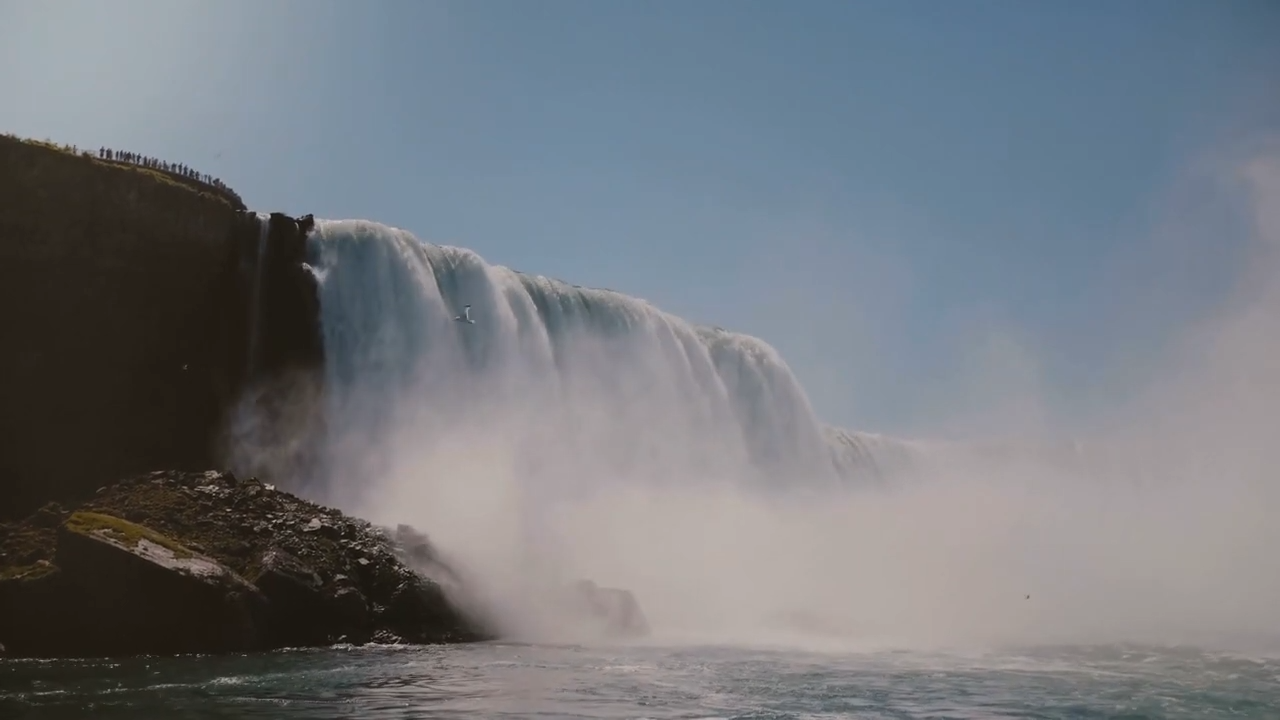 Schau, was passiert, wenn du in die Niagarafälle fällst