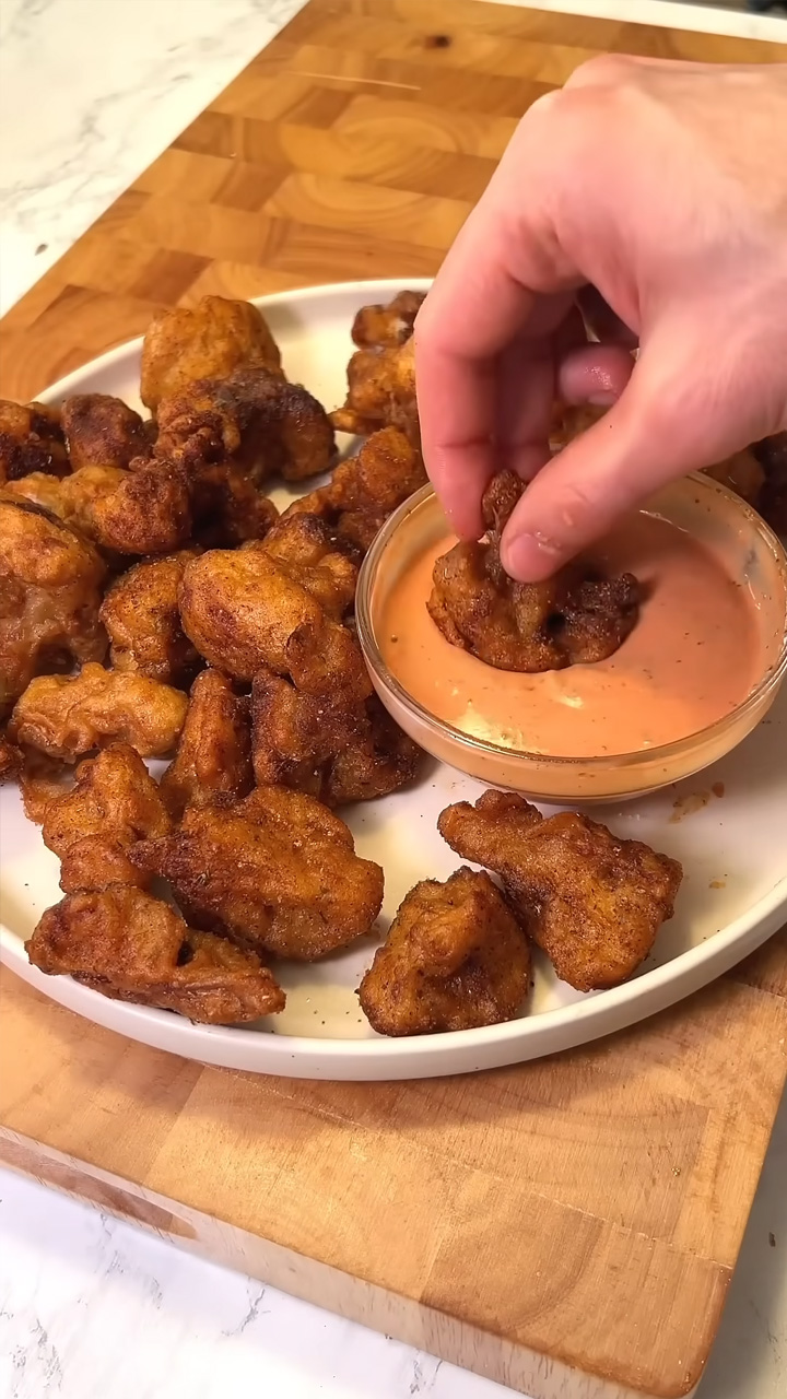 How to make golden crispy fried cauliflower