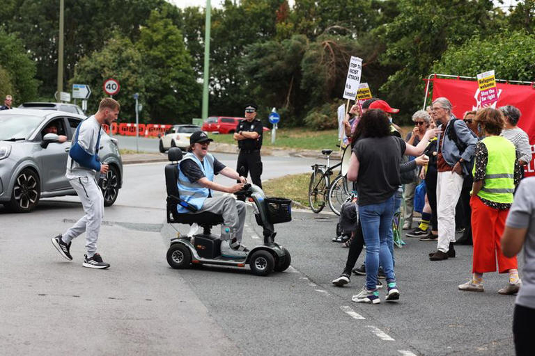 Anti-migrant campaigner 'feels trapped' in own home as pranksters keep ...
