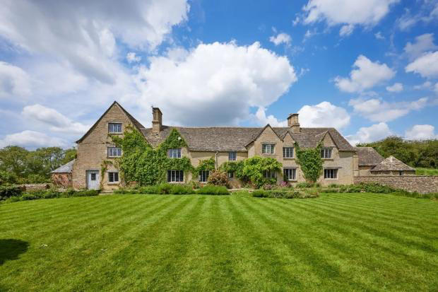Six-bed manor on site of medieval castle for sale in Cotswold village