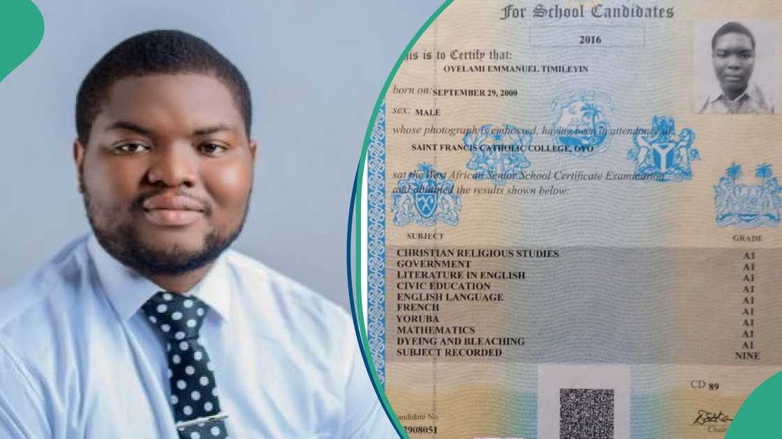 Meet 25-year-old Emmanuel Oyelami with 9 A1s in WAEC, first class UI ...