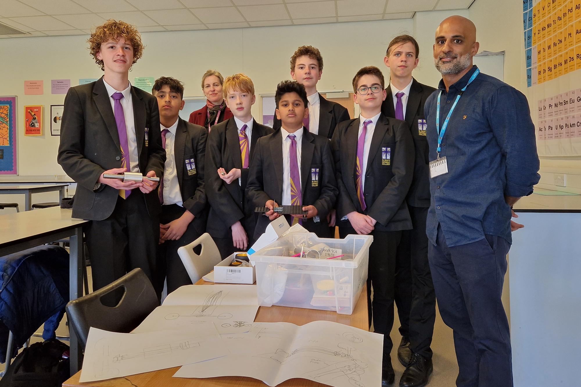 Students at St Paul’s Catholic College in Burgess Hill get to grips ...
