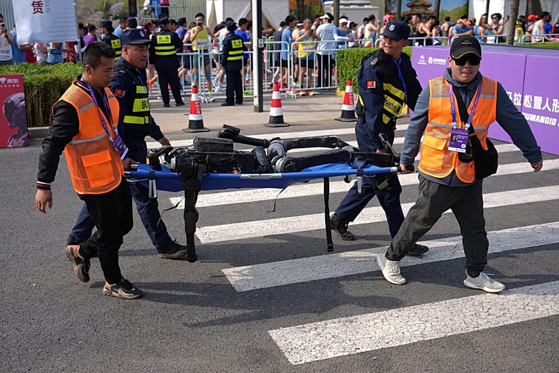 Humanoid robot smashes human half-marathon world record in Beijing race