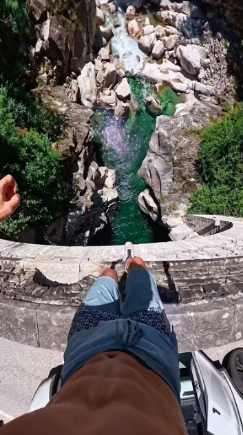 POV cliff jump spot found on GPS would you try it?