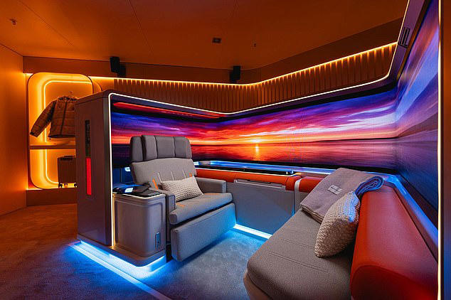 New business class seats with IMAX-style wrap-around screens revealed