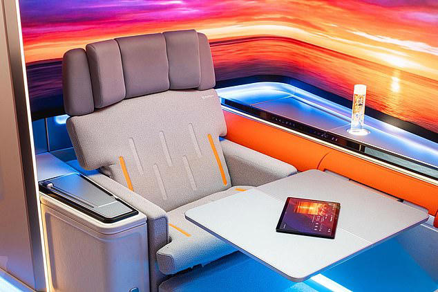 New business class seats with IMAX-style wrap-around screens revealed