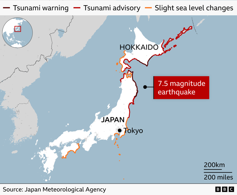 Japan on high alert for 'huge' second quake after issuing tsunami warning