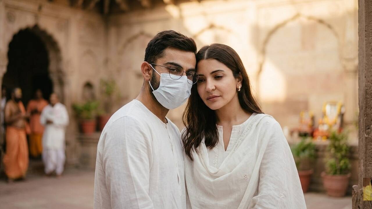 Virat Kohli and Anushka Sharma make a trip to Premanand Maharaj’s ...