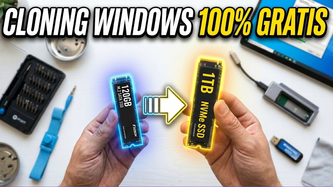 Cara mudah mengkloning Windows ke SSD baru Anda