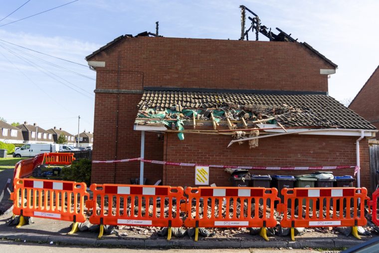 Huge fire destroys flat 'just hours after a family moved in'