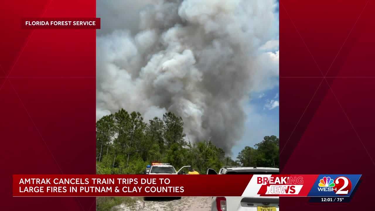 Amtrak: Train near DeLand must return after brush fire closes tracks ...
