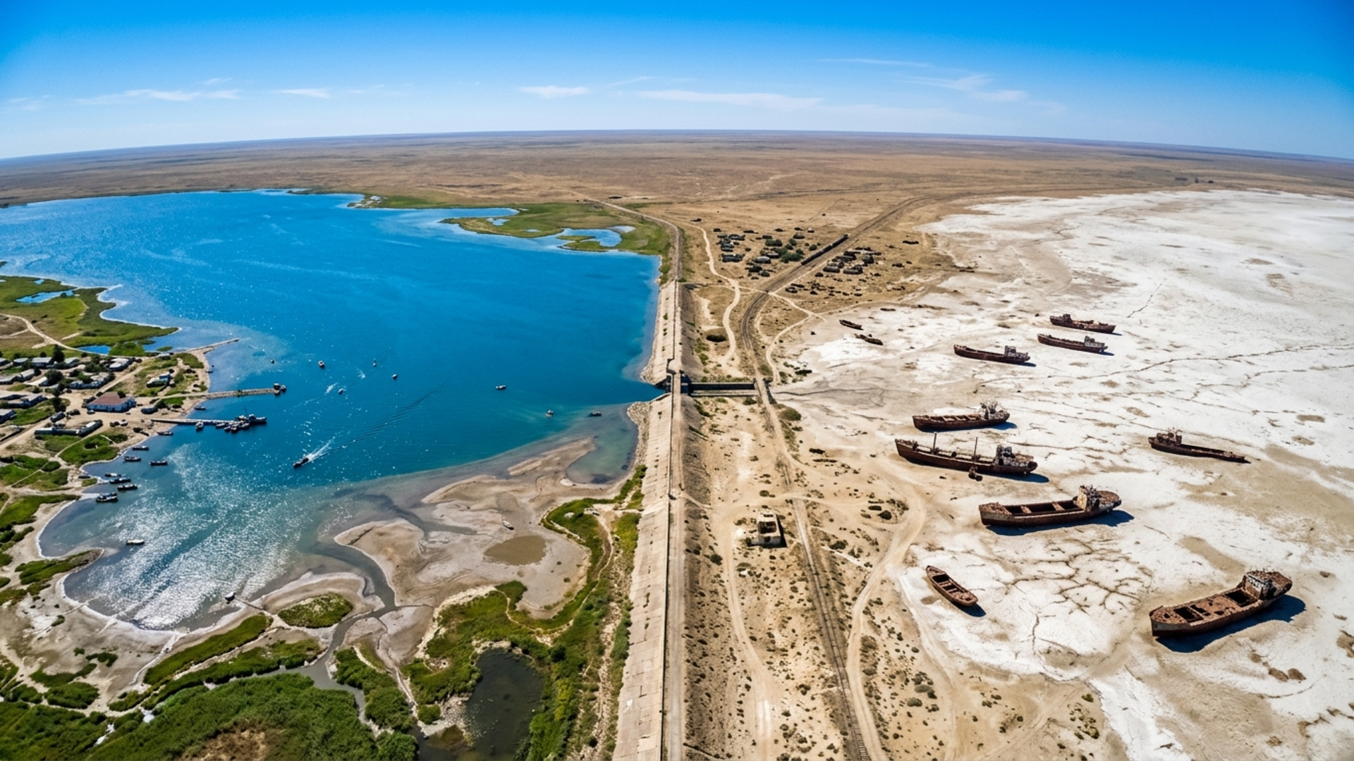 10 satellite images that capture glaciers shrinking, seas disappearing ...