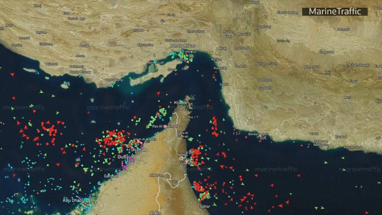 Iran opens fire on container ship in Strait of Hormuz