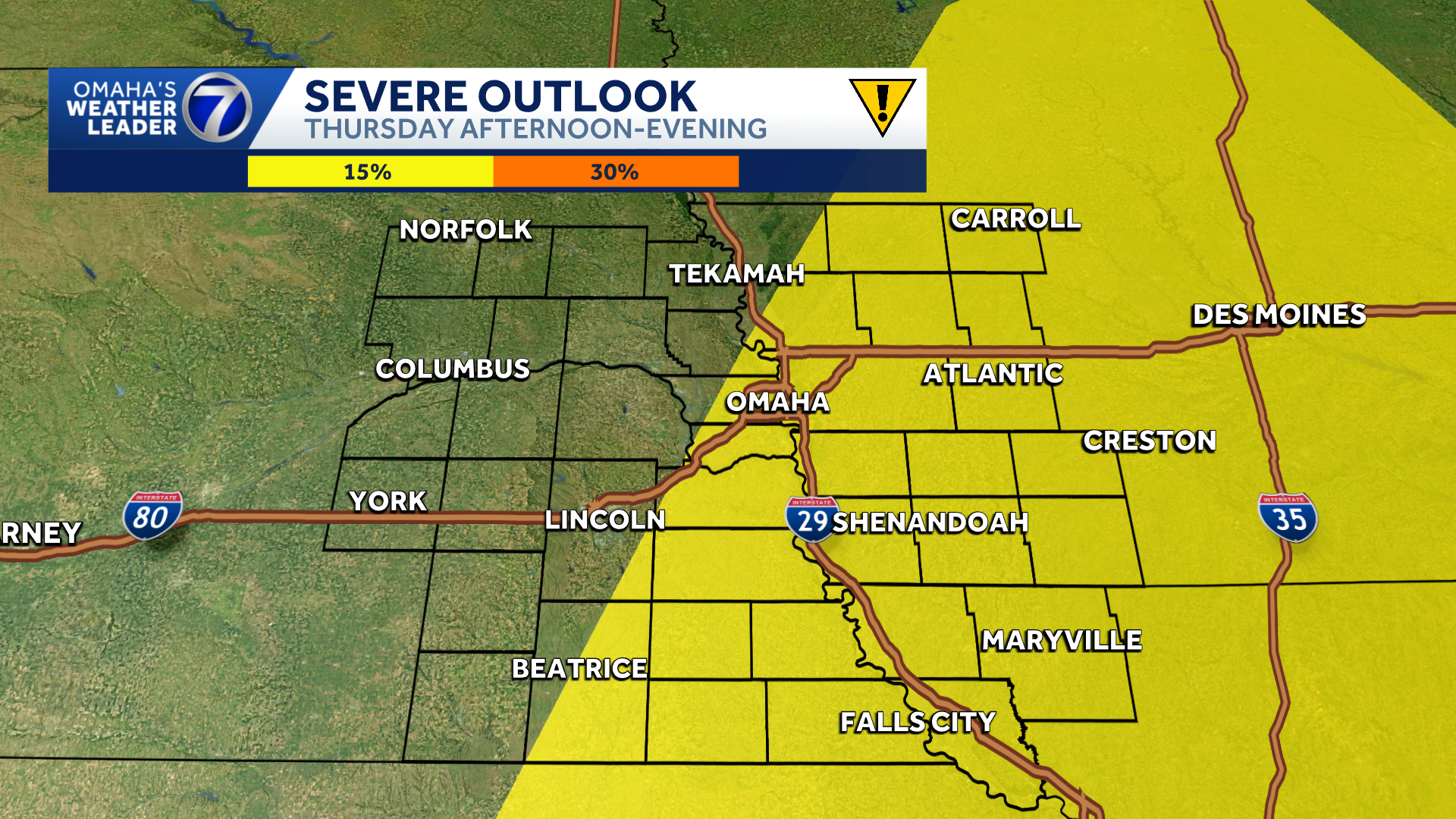 Omaha weather: Storms possible Thursday