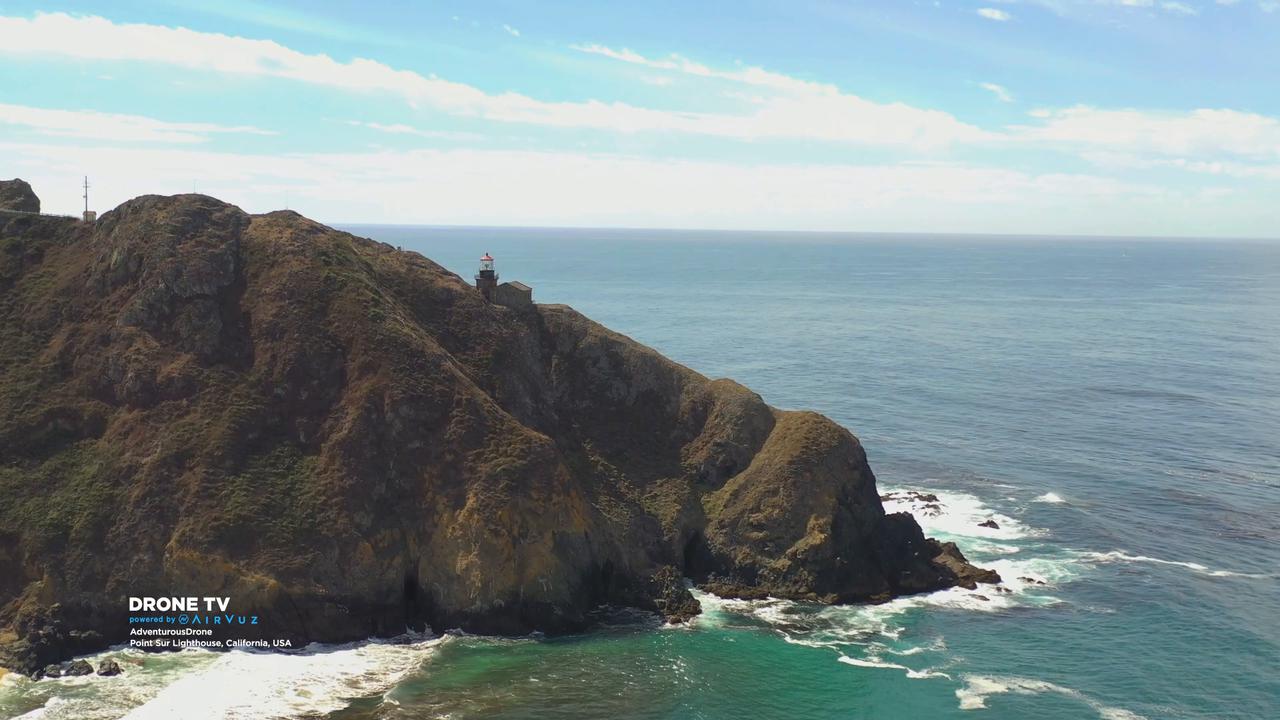 Iconic lighthouses across the USA, seen from above, part 2
