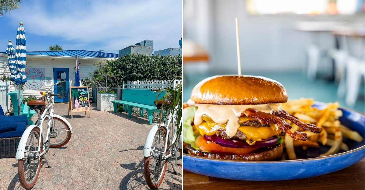 This oceanfront Georgia burger shack is famous for its double ...