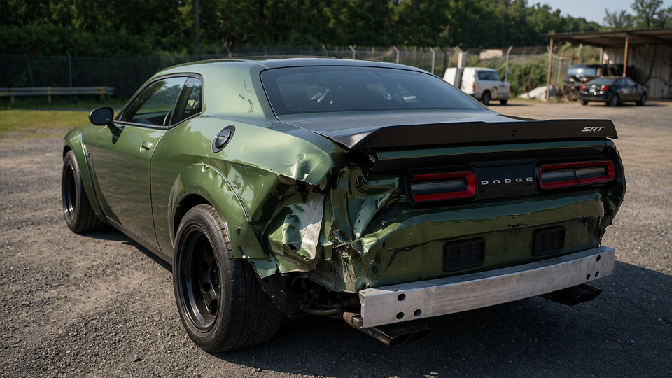 Damaged Dodge Demon still fetches high price