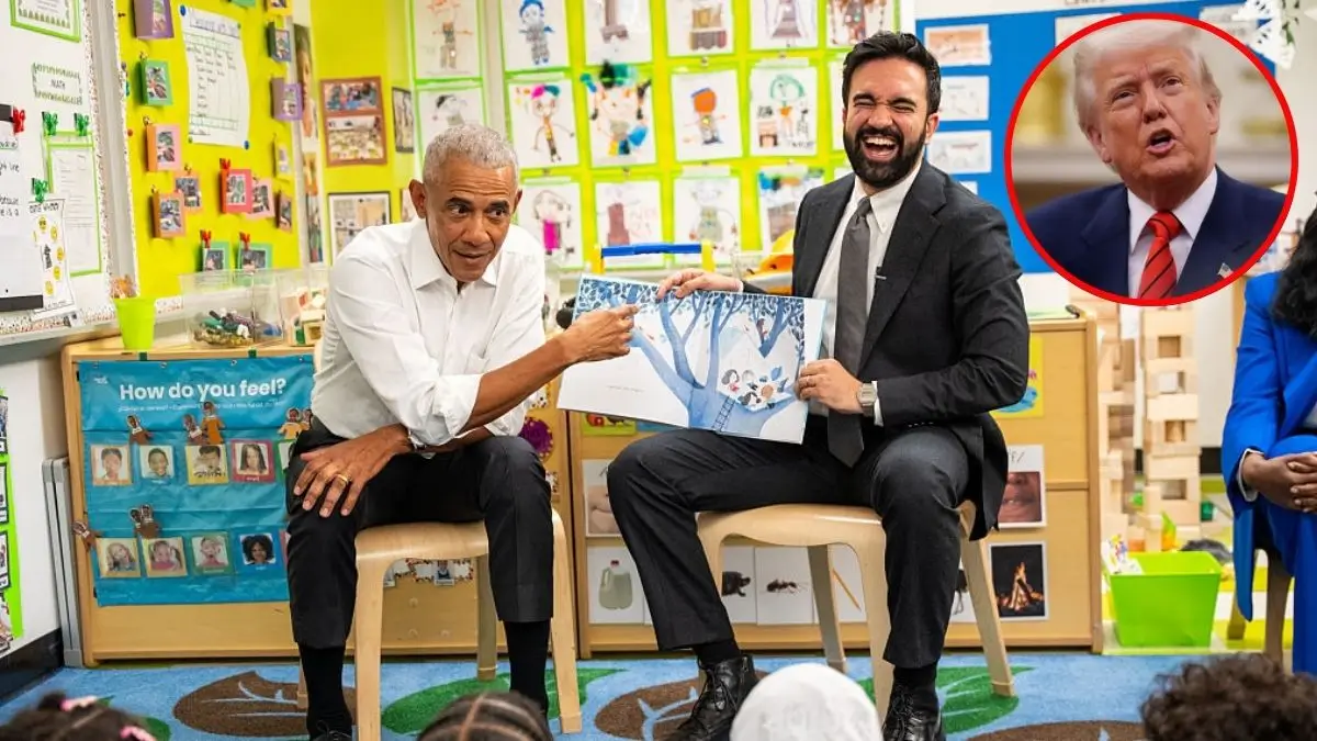 OMG: Obama and Mamdani laugh and sing with Bronx kids in a viral ...