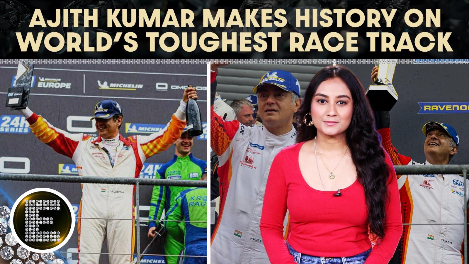 Ajith Kumar’s Belgium race podium goes viral as he proudly waves Indian ...
