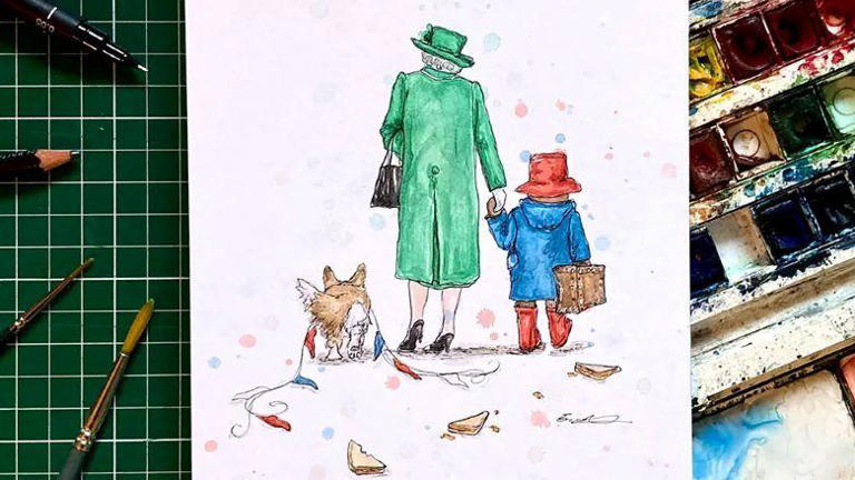 Artist's enduring pride at viral Queen sketch