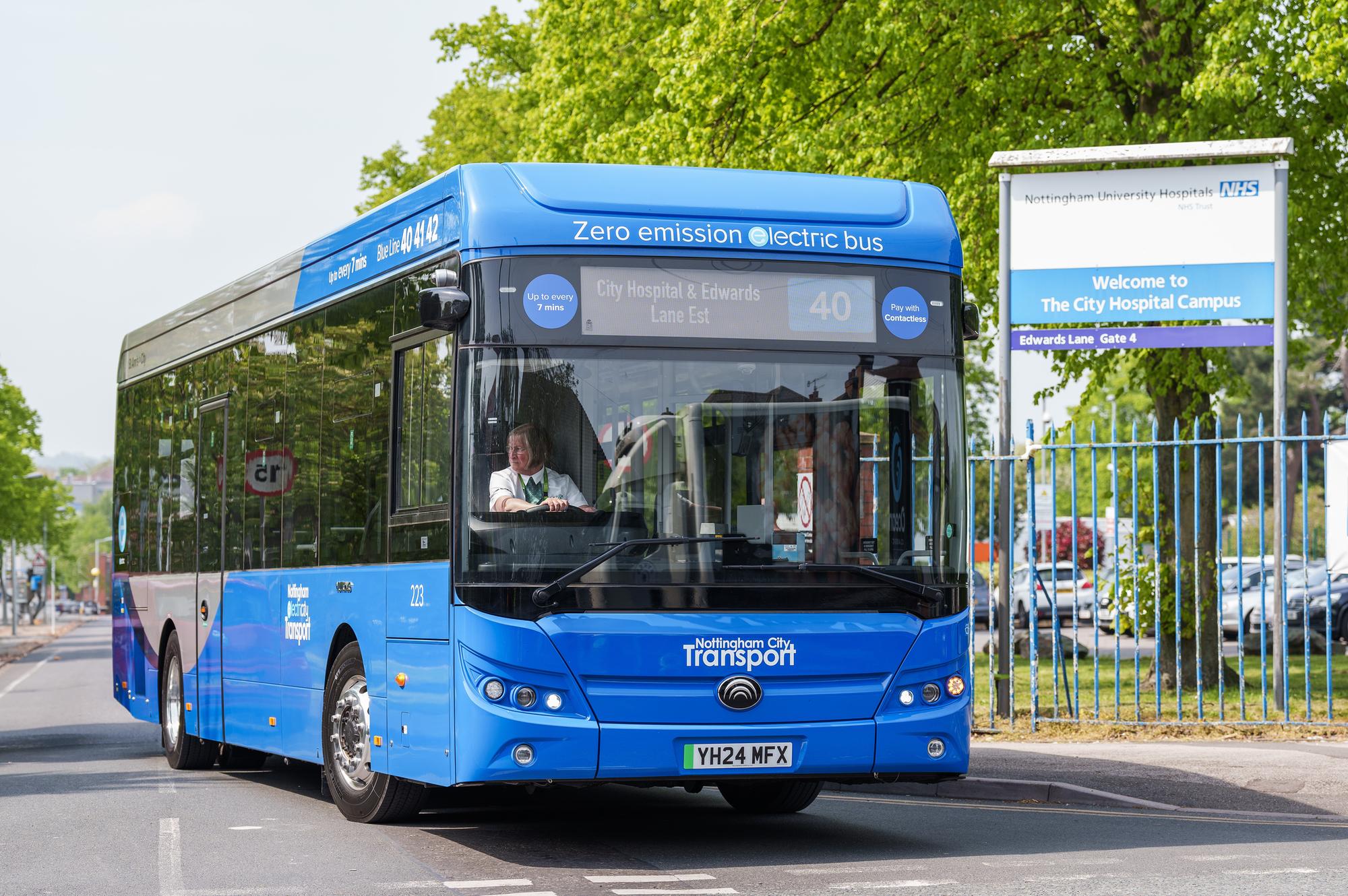 Bulwell bus routes operator's electric buses reach five million ...