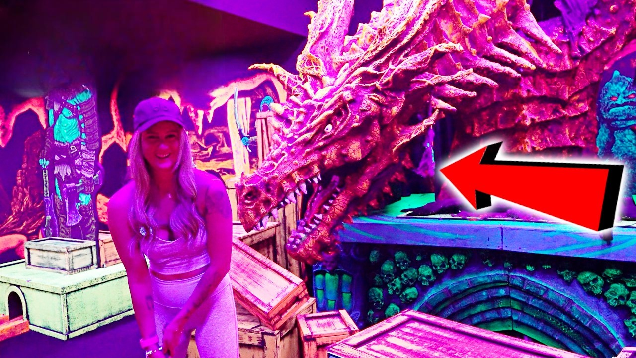 We've never seen a blacklight mini golf course like this