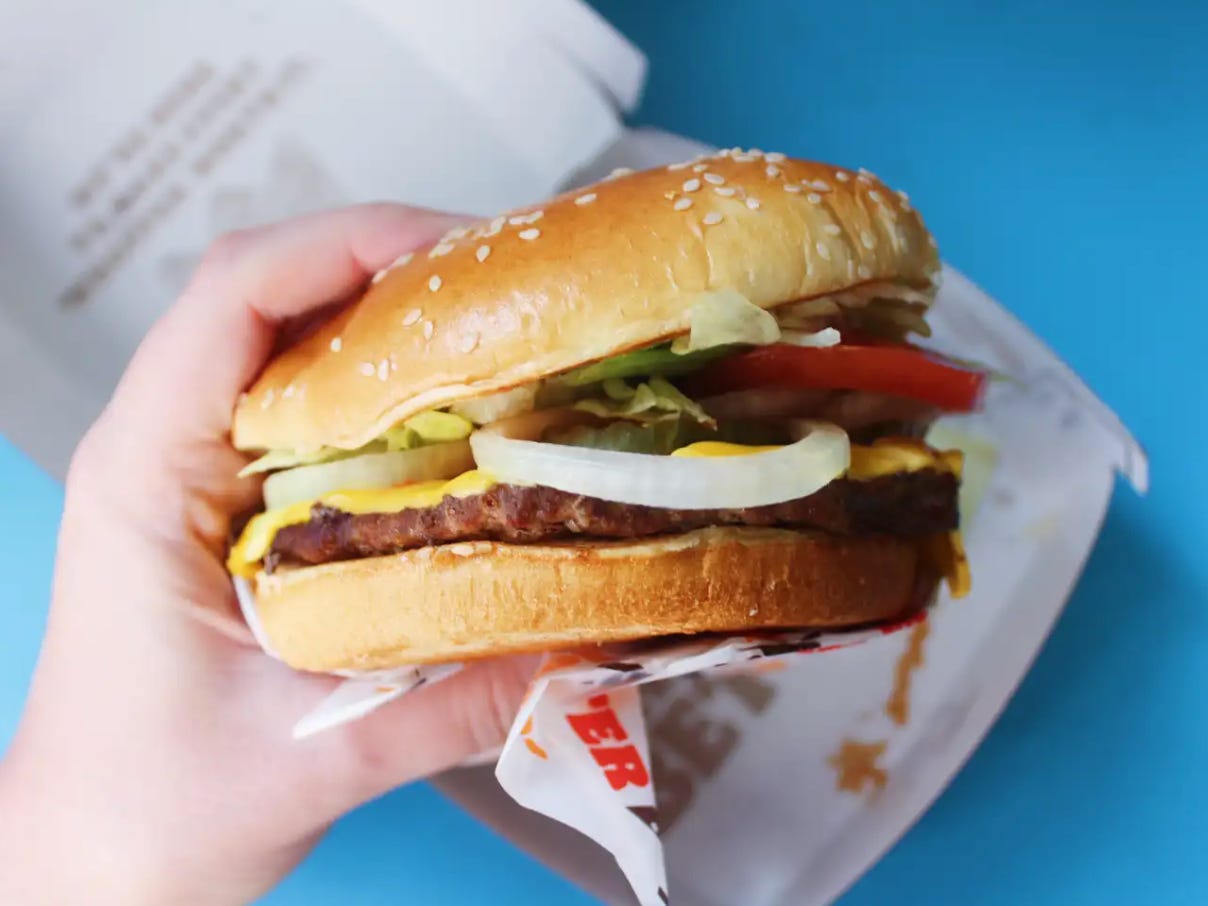I ranked 5 Burger King cheeseburgers from worst to best. The winner was ...