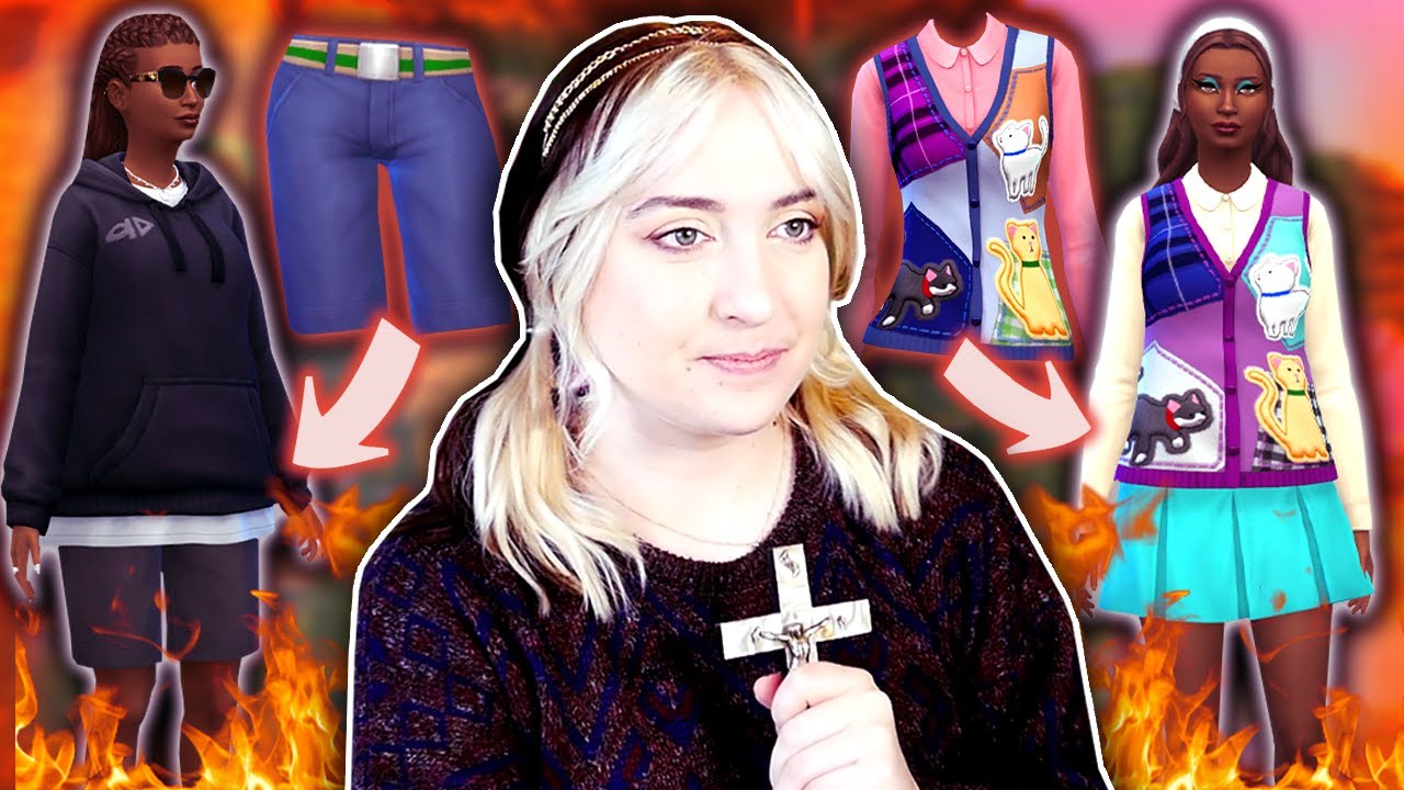 Styling clothing items I dislike in The Sims 4