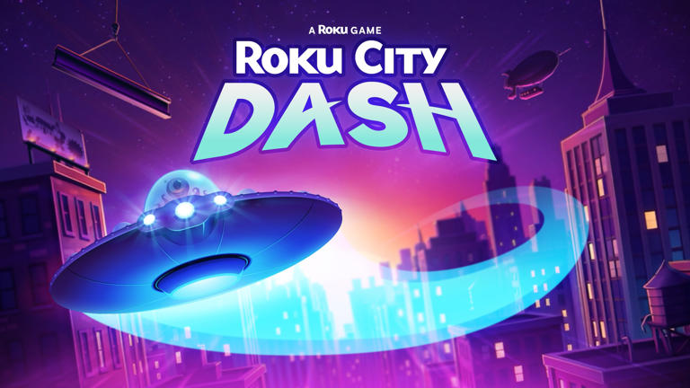 Roku turns its iconic screensaver into a game with 'Roku City Dash'