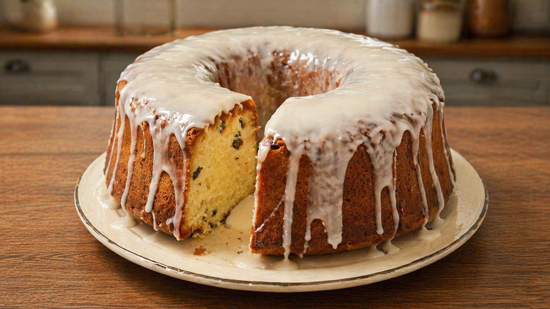 How to make glazed vanilla raisin bundt cake