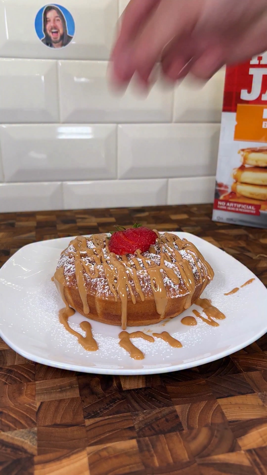 PB&J stuffed waffle recipe