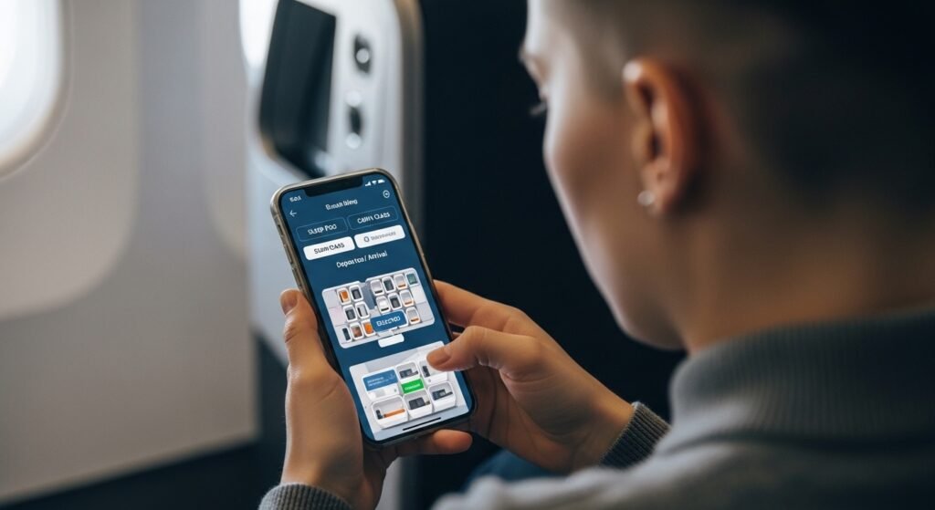 This airline’s new sleep pods let economy passengers book lie flat beds ...
