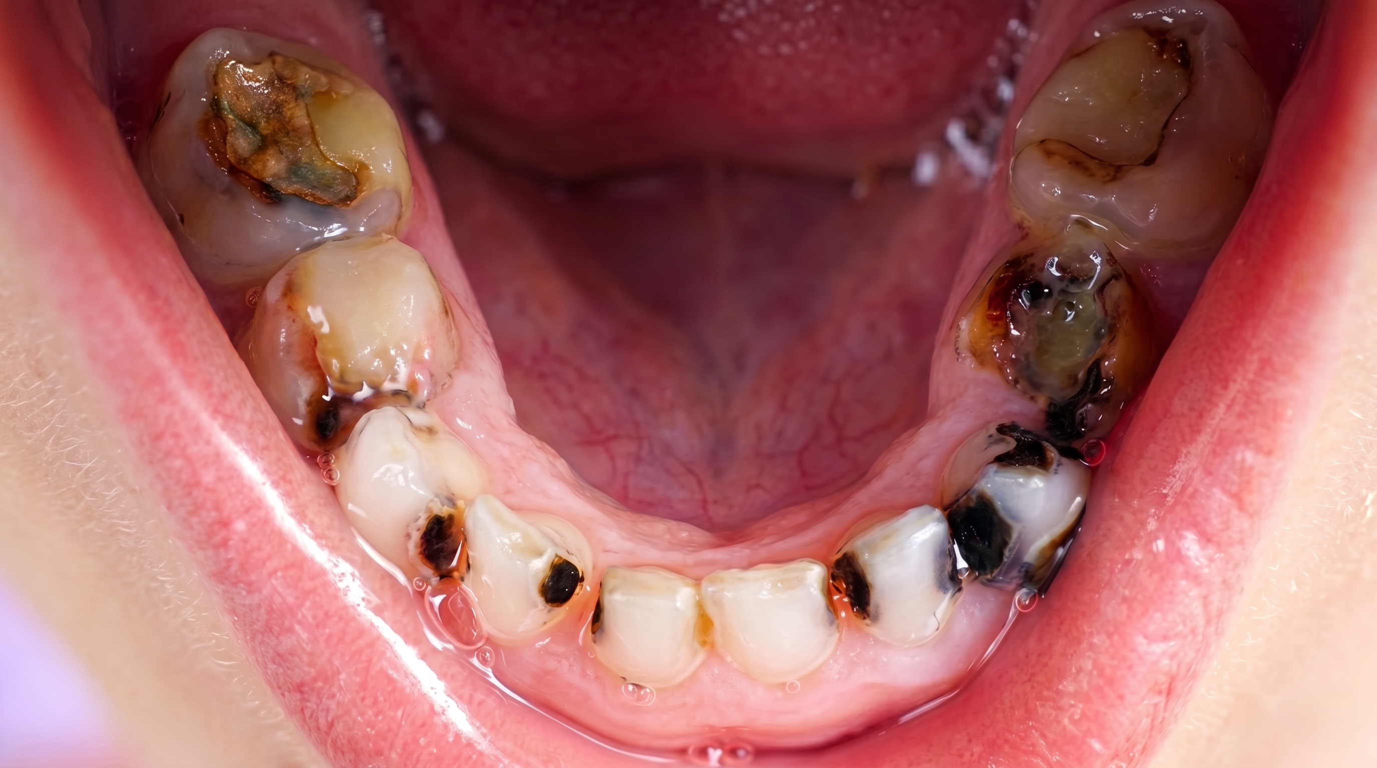 Watch what happens when bacteria form living colonies on your teeth