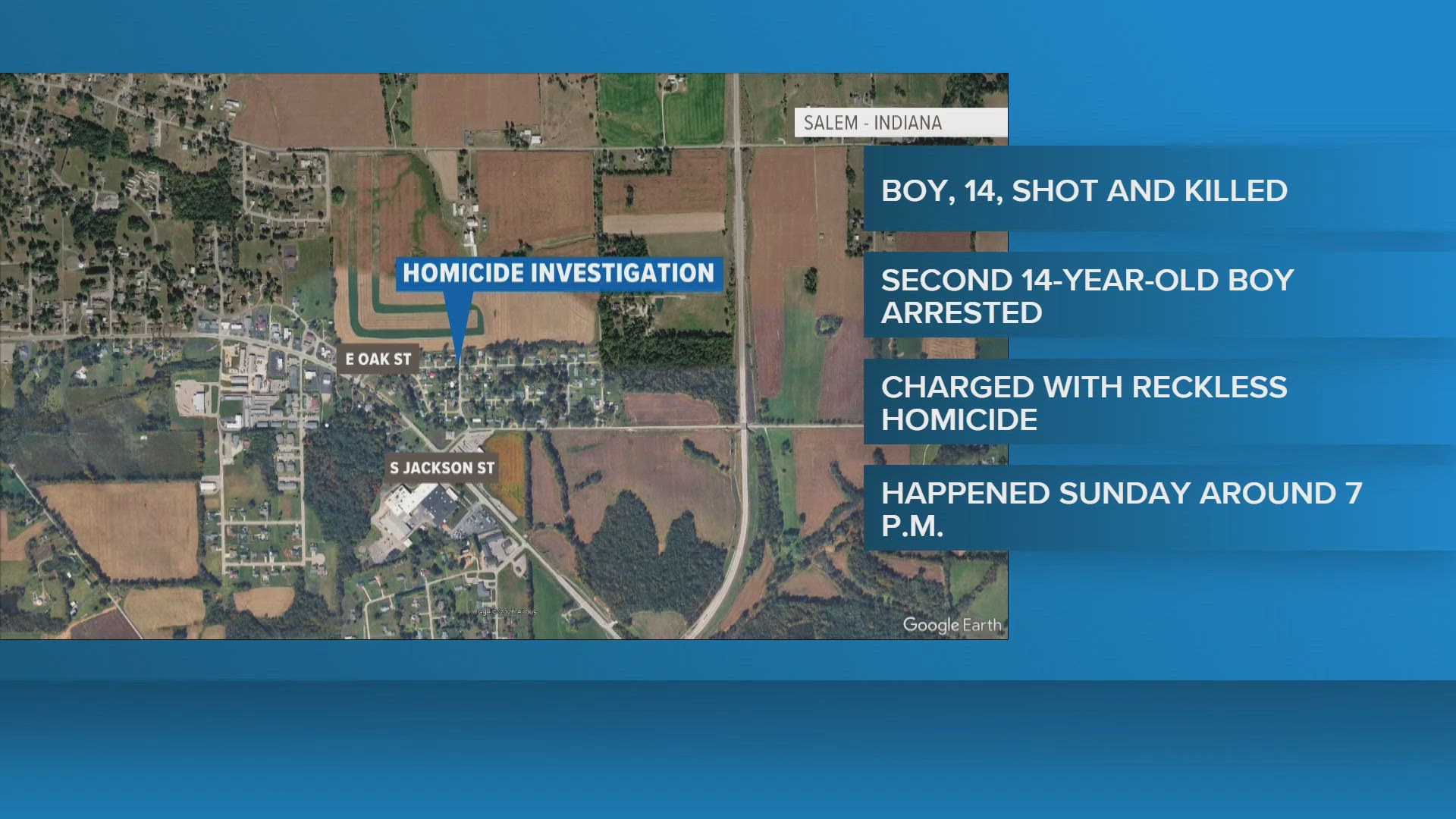 14-year-old charged in deadly shooting of teen in southern Indiana