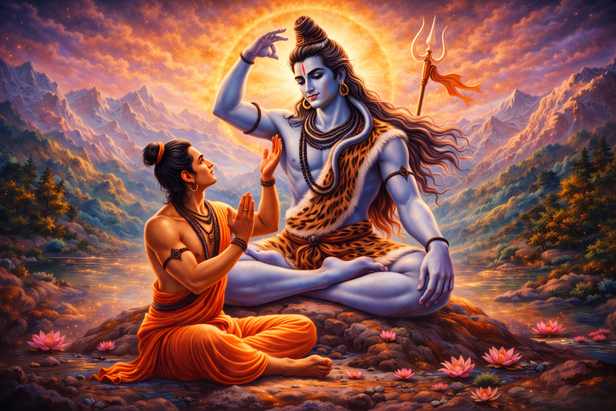 What happened when Vishnu sang this to Shiva