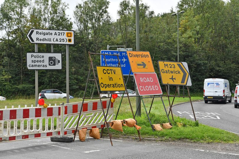 The Surrey M25, M3 and A3 roadworks that could cause disruption this week