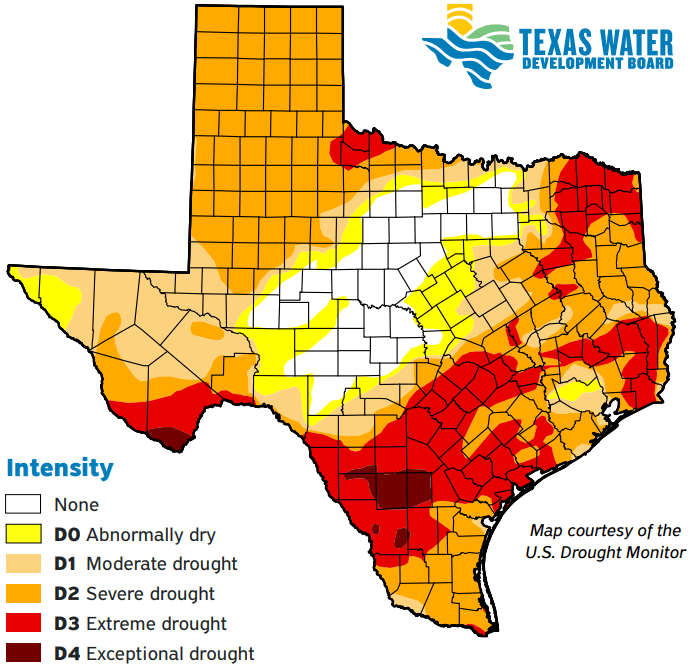 Texas statewide drought reaches lowest value in 2 months as Texas ...