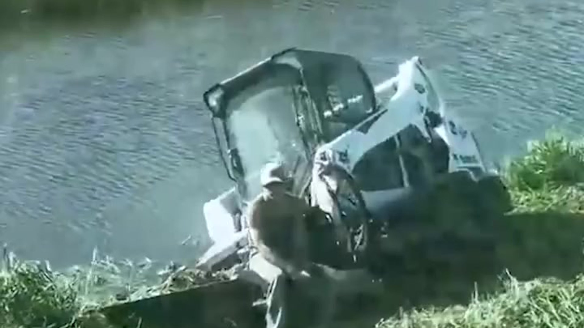Skid-steer stuck in the field