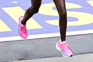 2026 Boston Marathon winners' shoes