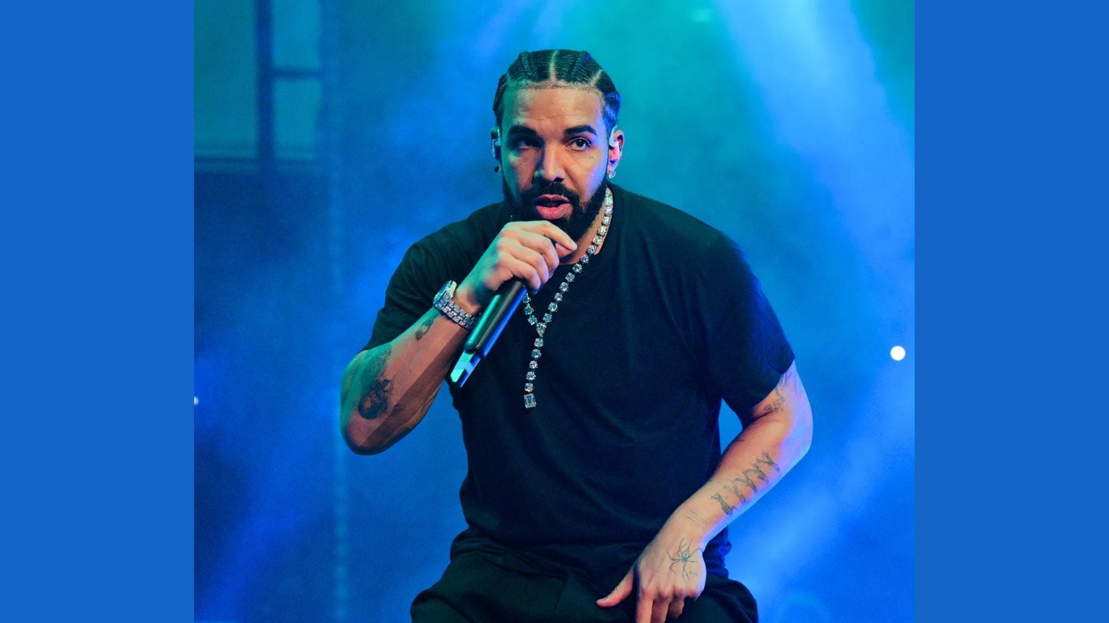 People thought it was an explosion but it was part of rapper Drake’s shoot