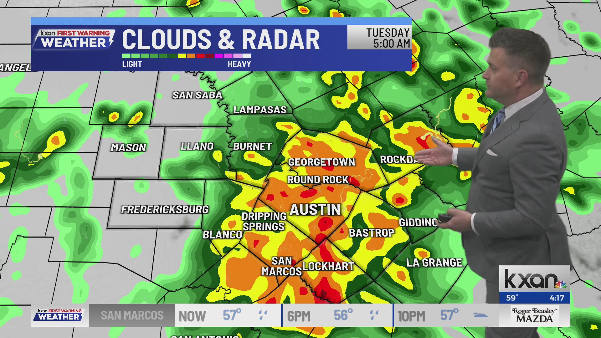 Localized flood risk with periods of heavy rain | KXAN forecast (Apr. 20)