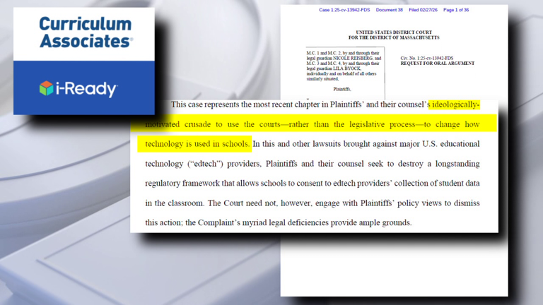 Lawsuit claims popular i‑Ready learning app violates student privacy