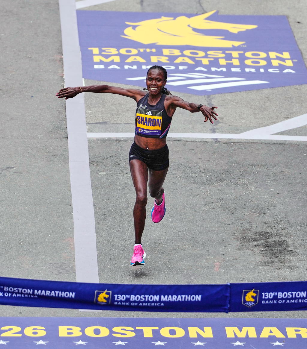 Sharon Lokedi repeats as Boston Marathon women's champion, leading a ...