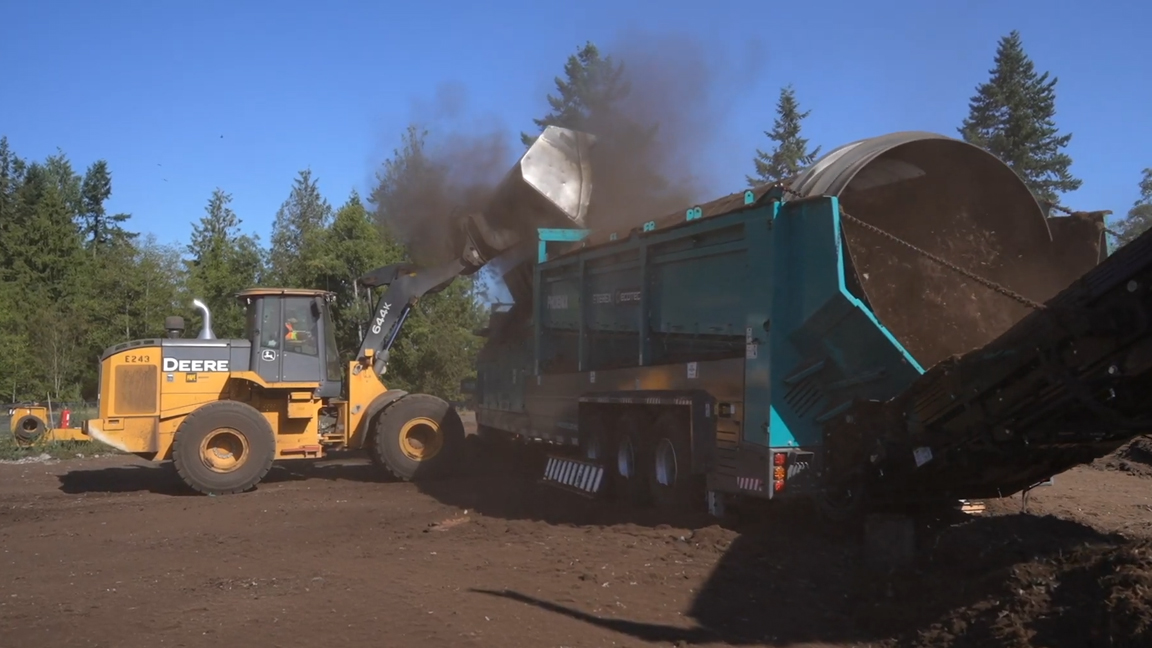 Turning massive loads into perfectly sorted material