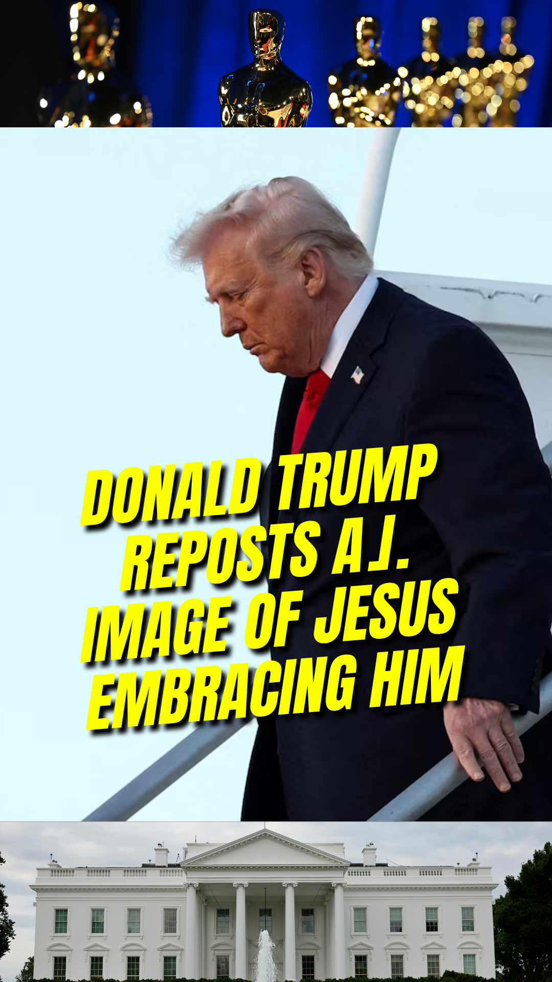 Donald Trump reposts AI image of Jesus embracing him