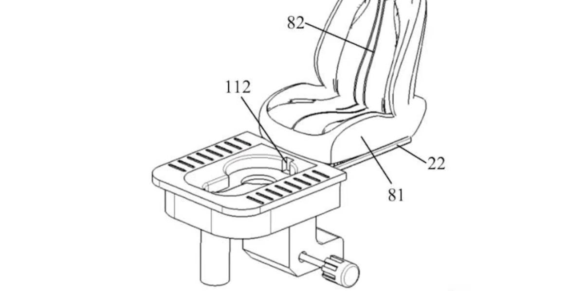 Chinese automaker patents sliding passenger-seat toilet