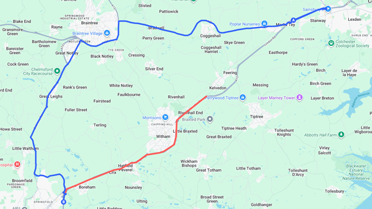 Section of A12 to be shut overnight for two weeks