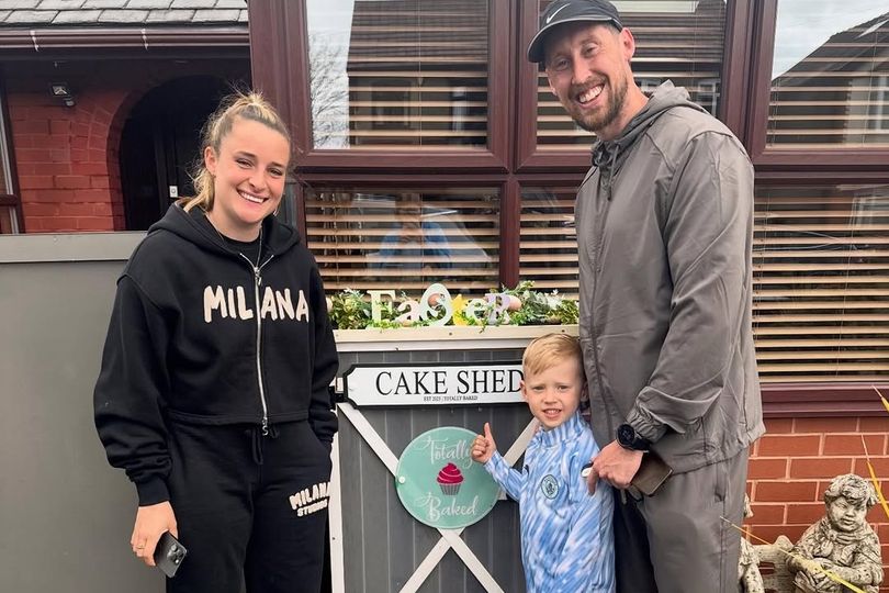 Ella Toone and Joe Bunney make second visit in days to 'cake shed' near ...